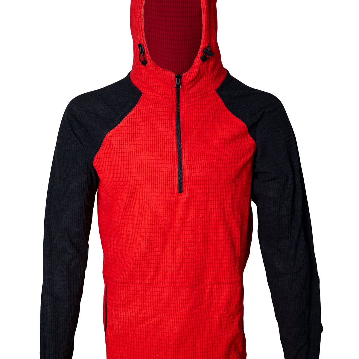 Red and Black Grid Fleece Pullover – TownShirtCo